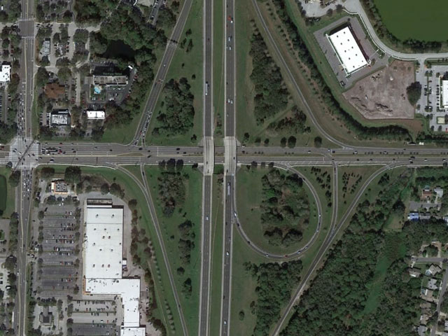 I-75 @ Bee Ridge Road - Diverging Diamond Interchange